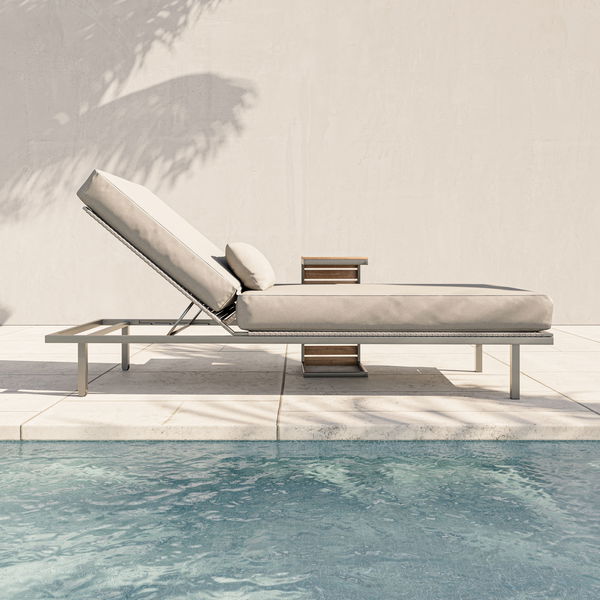 Baki Gartenlounge | 6 Personen | Teakholz Ablageflächen | Taupe