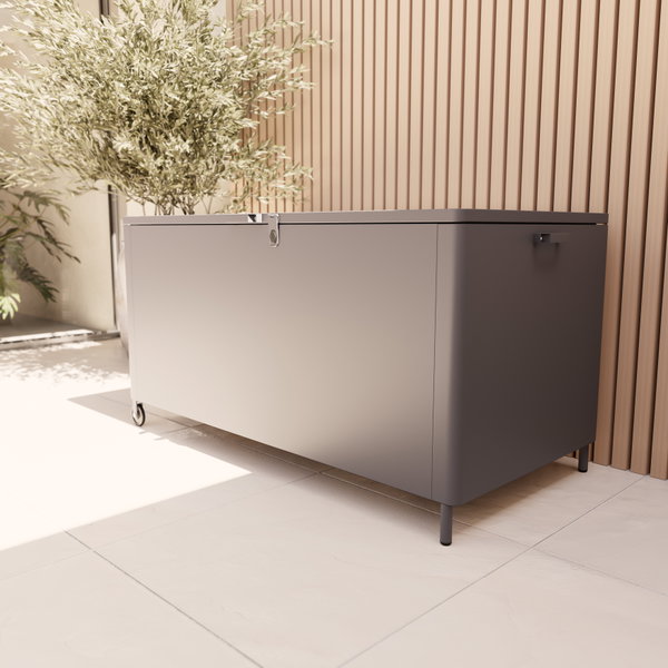 Baki Gartenlounge | 6 Personen | Teakholz Ablageflächen | Taupe
